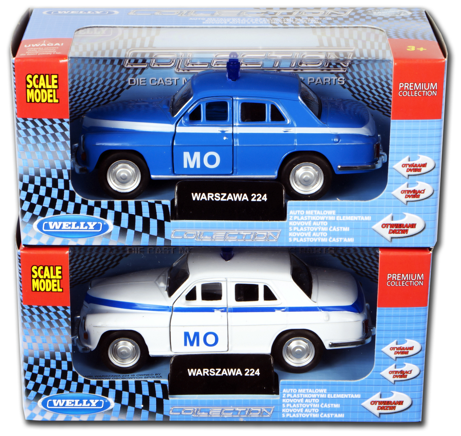 Auto Warszawa 224 MO model metalowy WELLY - Hurtownia Biały