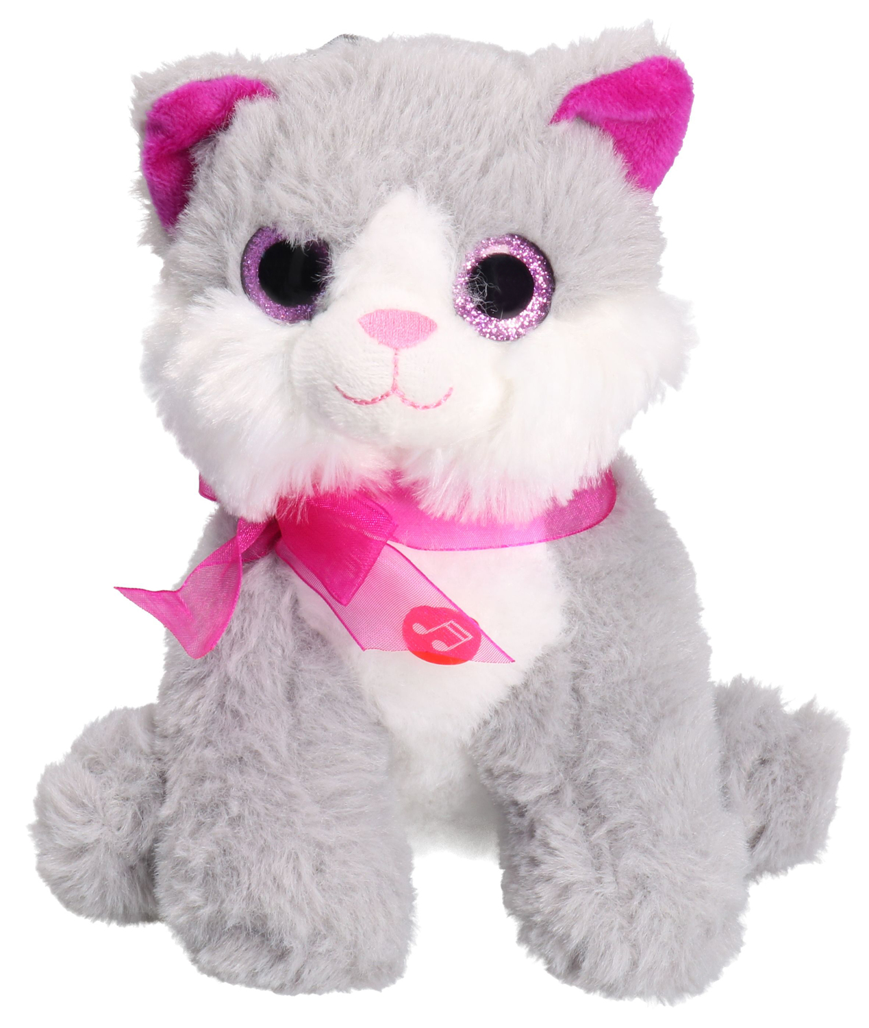 Maskotka KOT Z GŁOSEM 19cm - Hurtownia Biały