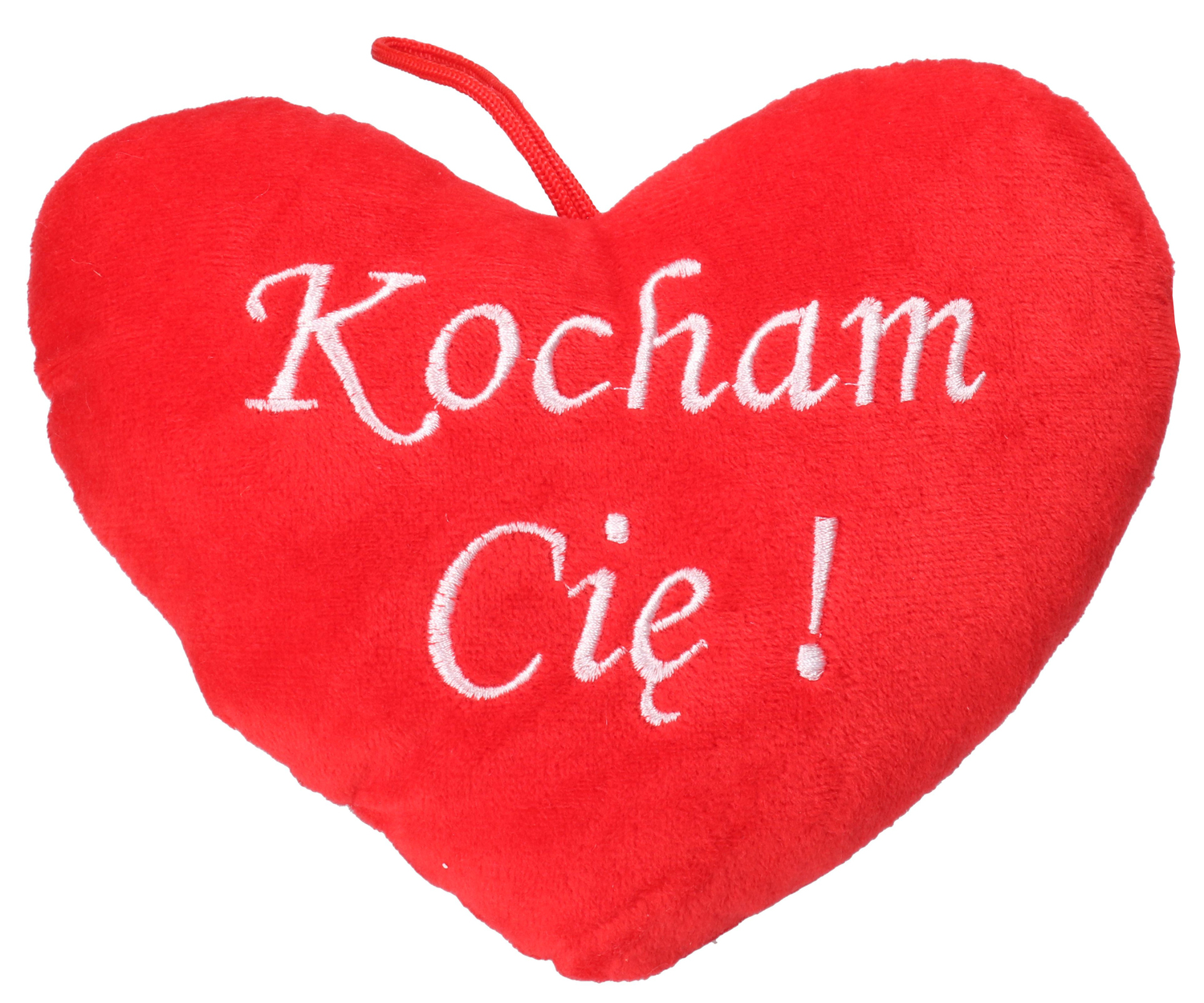 Serce pluszowe KOCHAM CIĘ - Hurtownia Biały