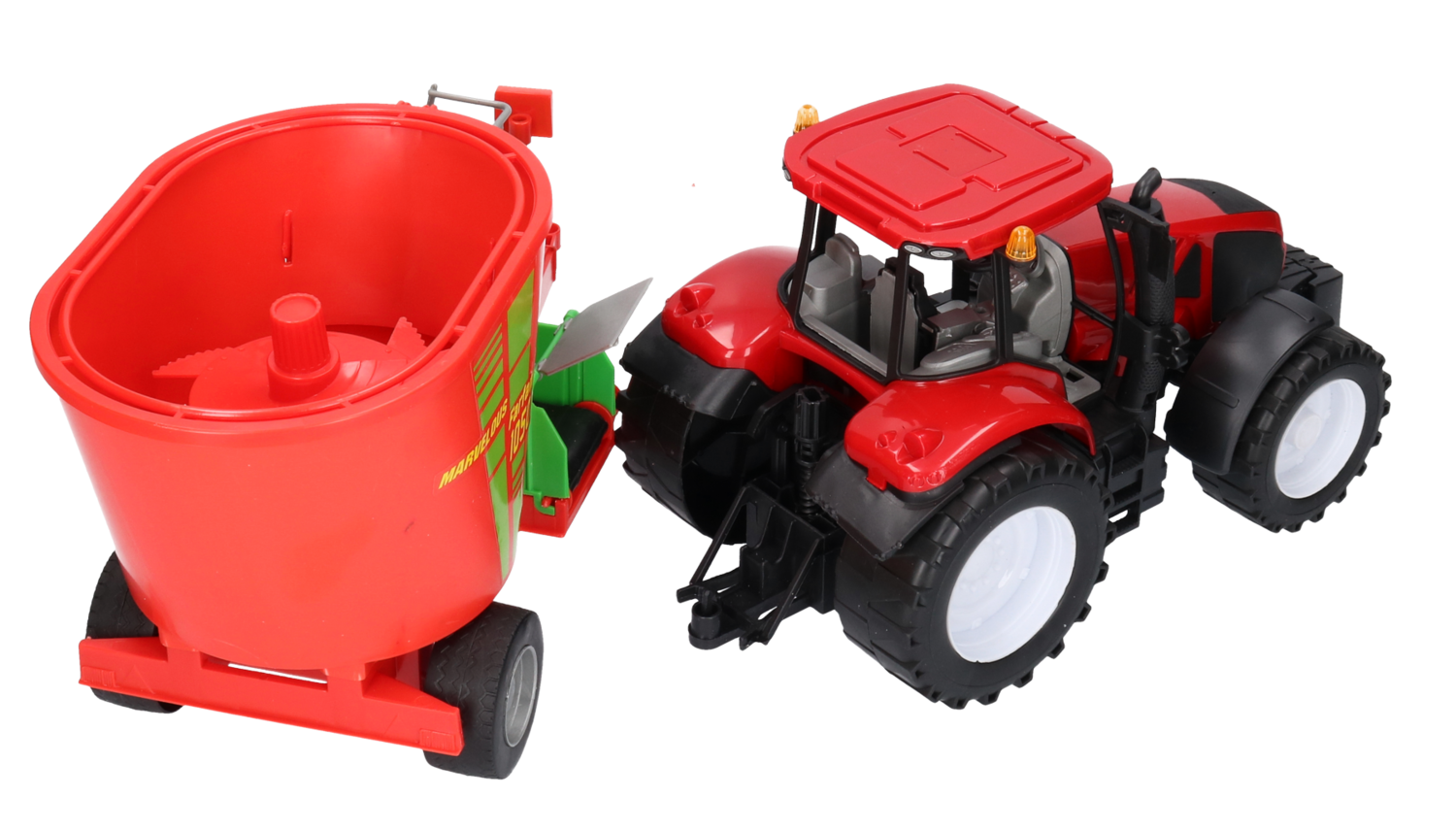 MEGA DUŻY traktor z wozem paszowym PASZOWÓZ - Hurtownia Biały