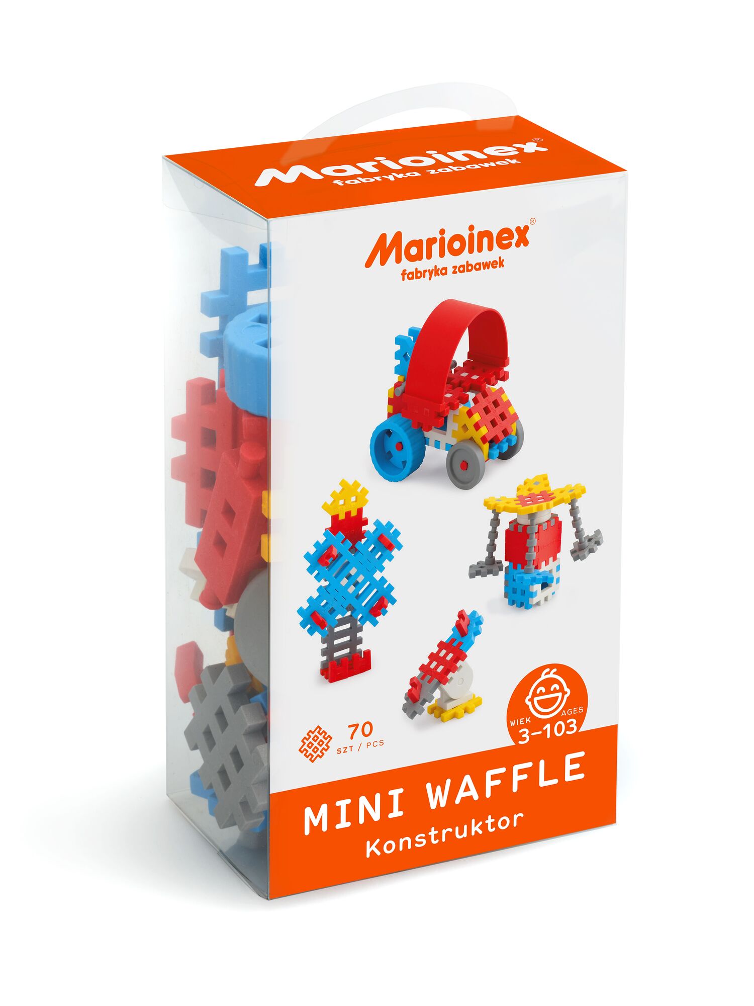 Klocki wafle mini KONSTRUKTOR 70el - Hurtownia Biały